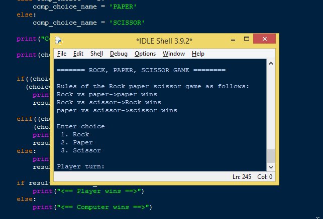Simple Text Base Rps Game In Python Free Source Code Sourcecodester